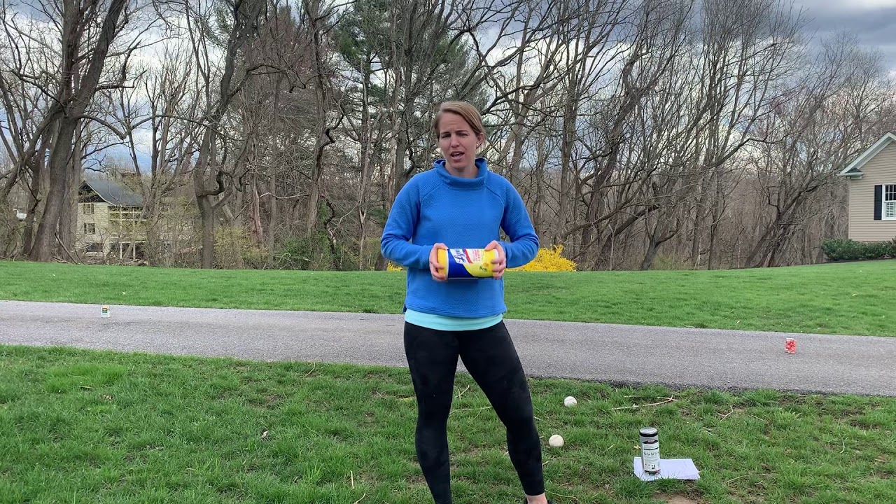 Underhand rolling for at home physical education - YouTube