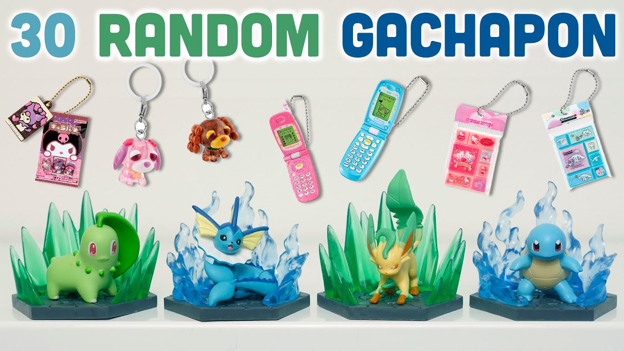 30 Random Gachapon Capsules - YouTube