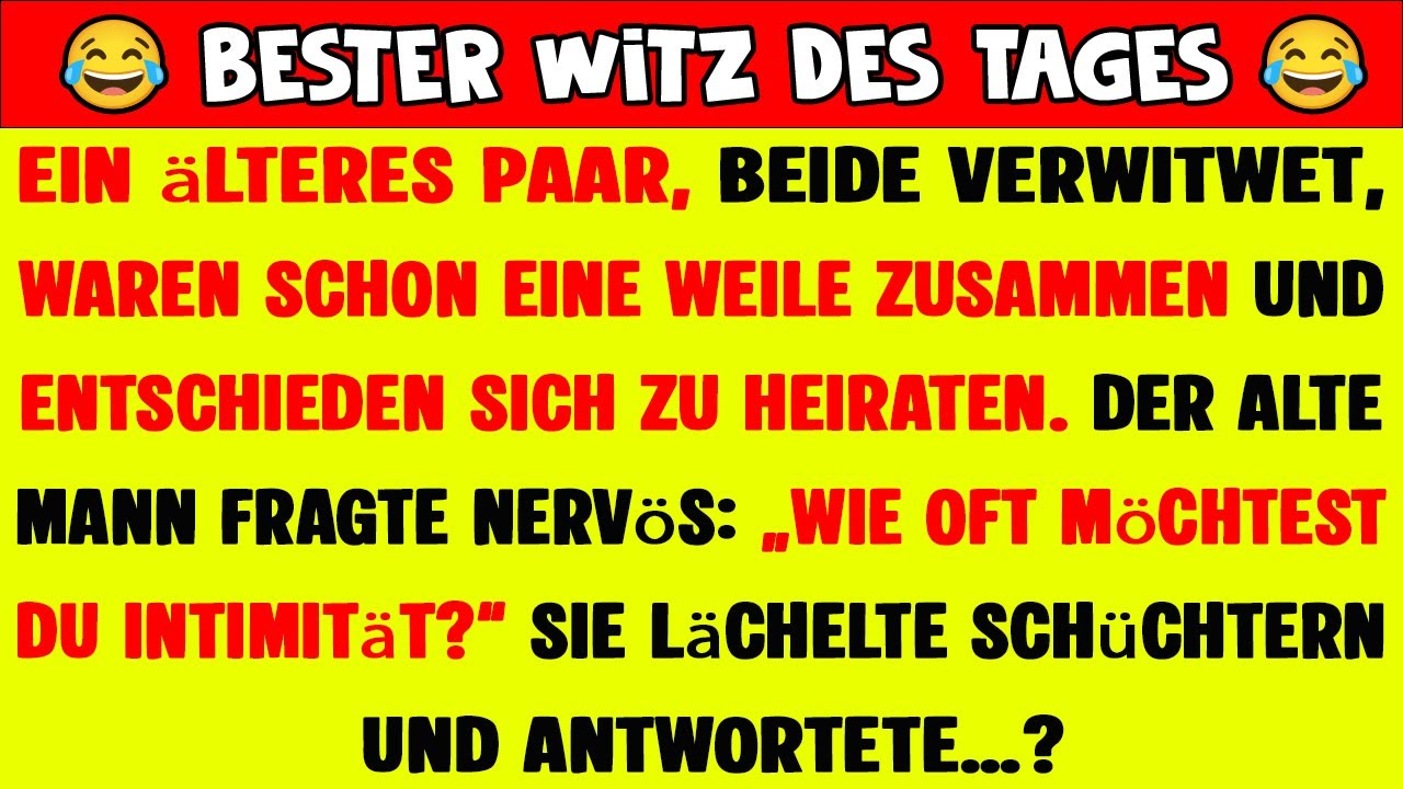 😂 Bester Witz des Tages 🤣 Lustiger Witz zum Lachen für Jung & Alt - YouTube