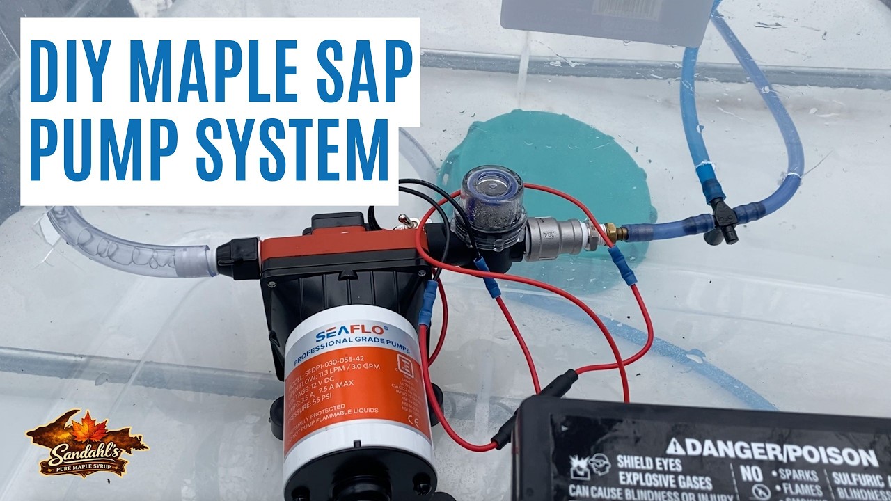 DIY Maple Sap Pump System – My Simple Setup That Actually Works - YouTube