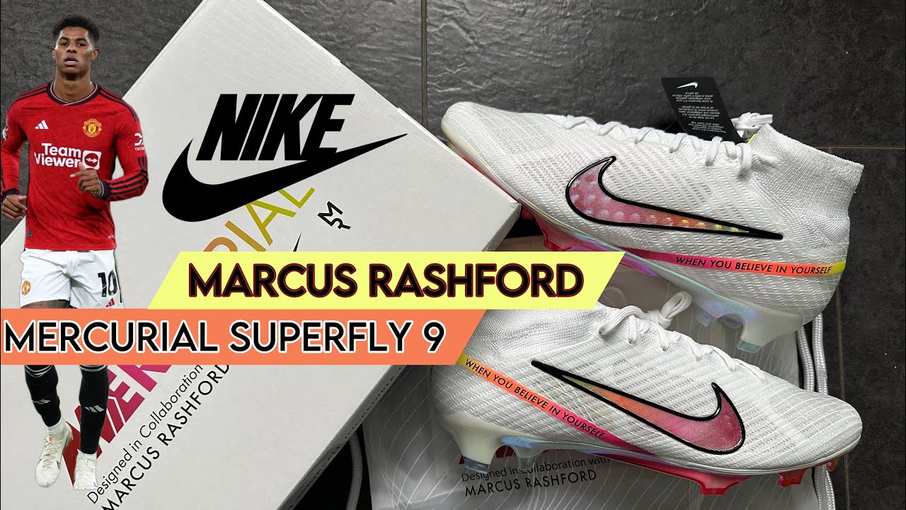 Nike Zoom Mercurial Superfly 9 Elite MR 🌟 Marcus Rashford Boot unboxing ...