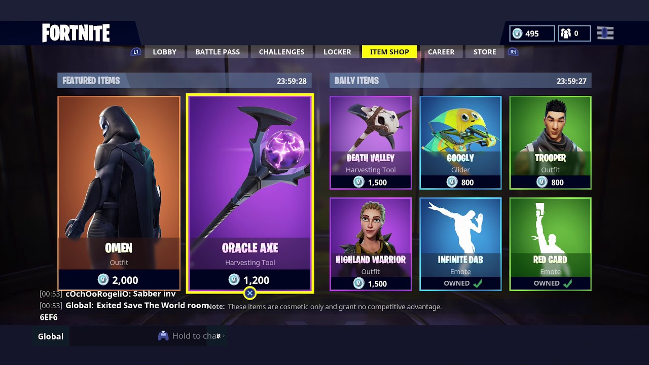 FORTNITE DAILY ITEMS SHOP STORE JULY 19 - YouTube