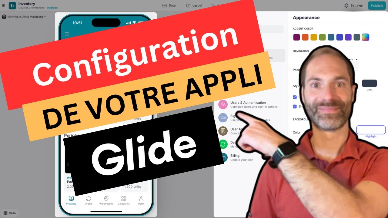 Configuration de votre application Glide - YouTube