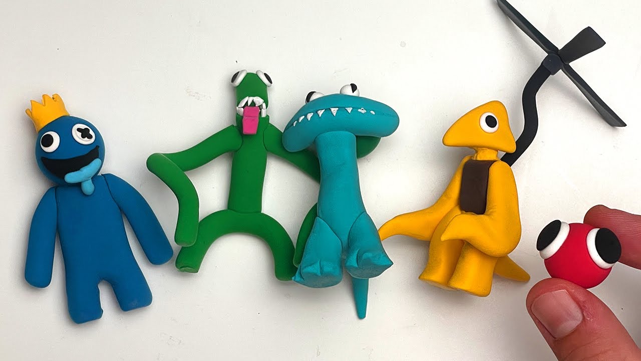 Rainbow Friends | ASMR Clay Art Compilation Part 3 - YouTube