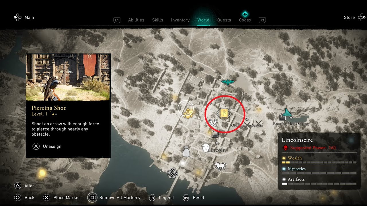Assassin Creed Valhalla - [lincolnscire] Abilities Piercing Shot - YouTube