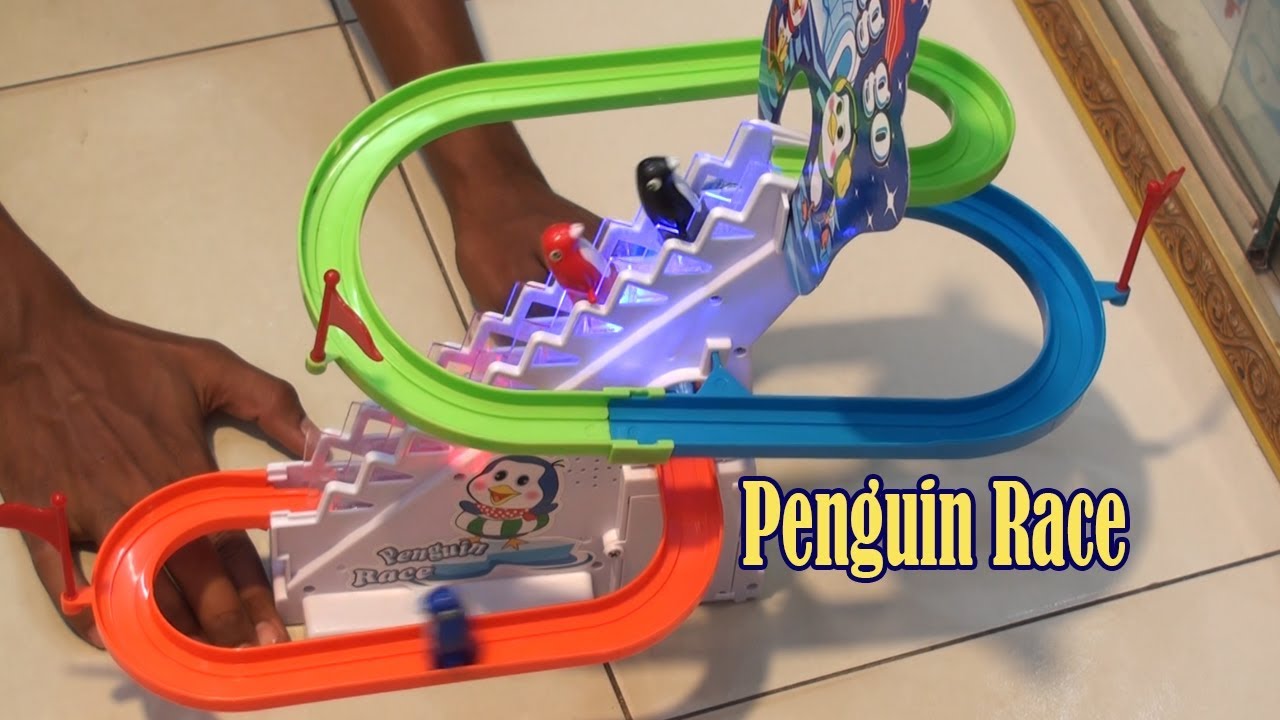 Wonderful Penguin Race - Penguin Race Track Assemble and Playing - Toys ...