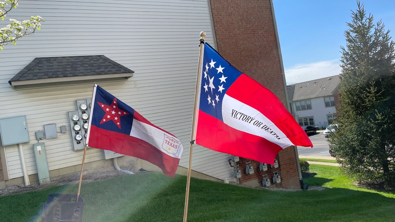 Flags of the 4th Texas Infantry and the 6th Texas Cavalry. Texas Civil ...