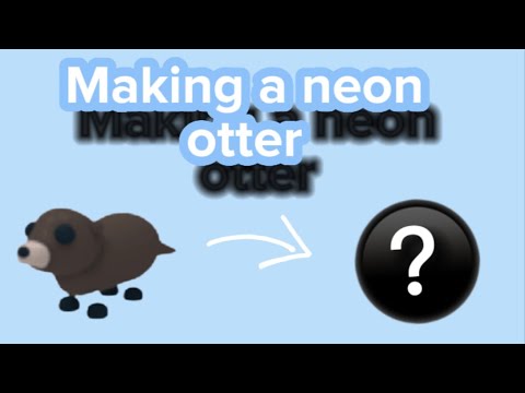 Making a neon otter! - YouTube