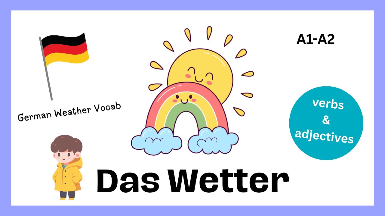 The Weather in German 🌞 (adjectives and verbs) - Part 1 🇩🇪 | Wetter ...