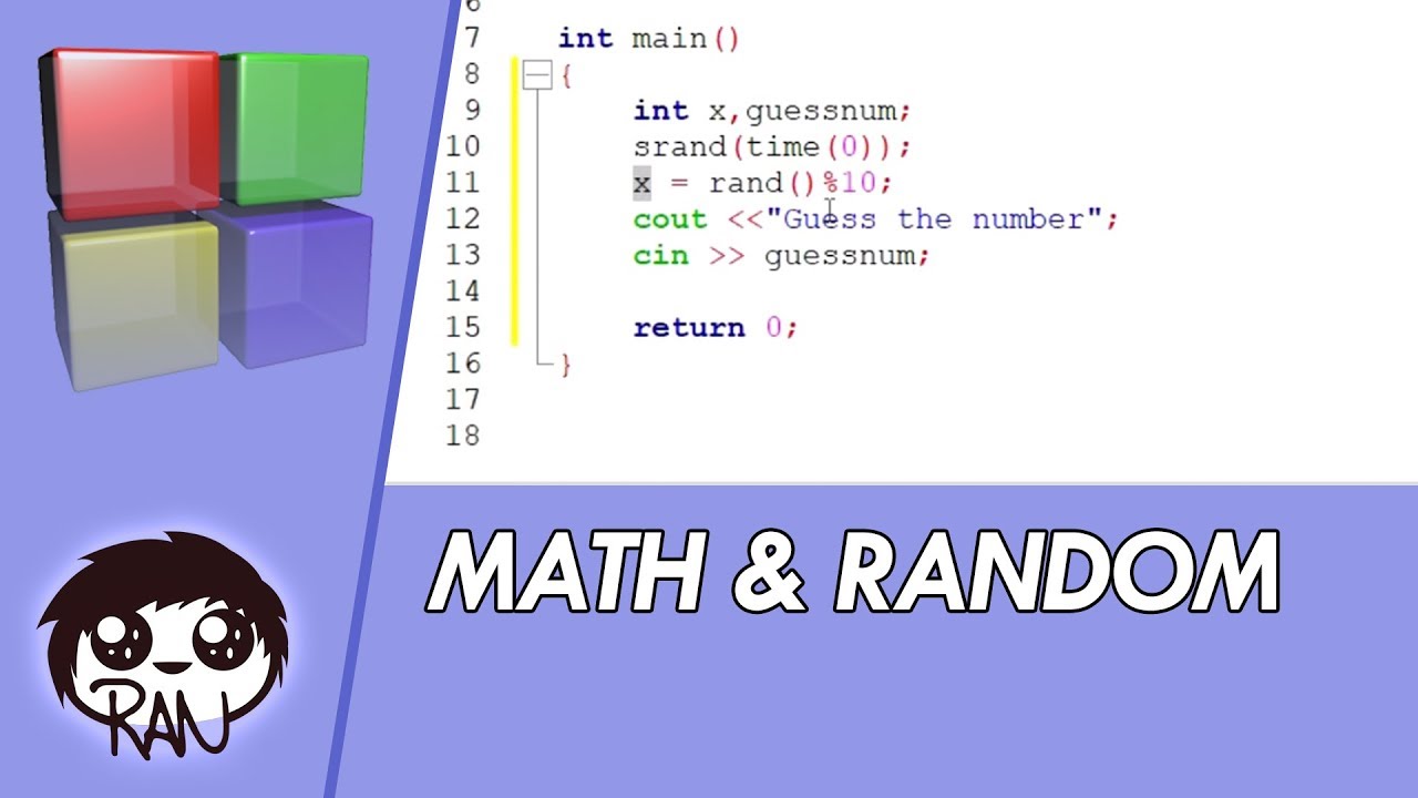Prog C++ 8 - Math & Random - الدرس 8 C++ برمجة - YouTube