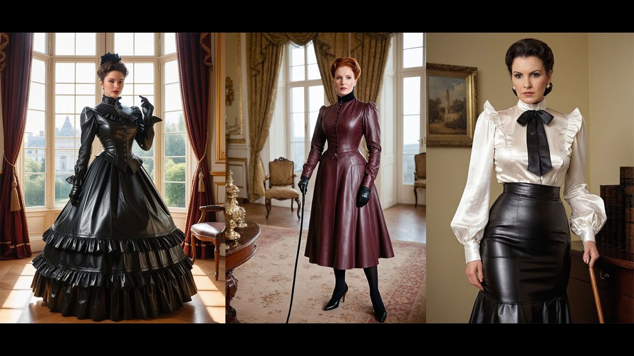 Edwardian Power & Grace: Leather Gowns on Strict Governesses #leather # ...
