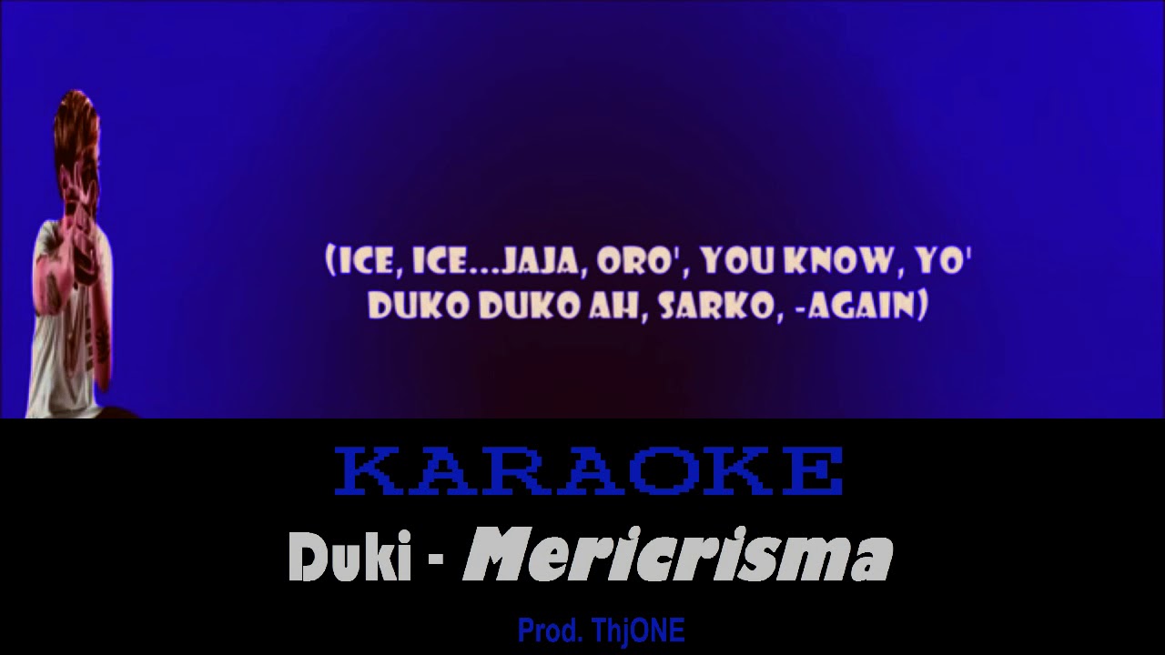 Duki - Mericrisma (KARAOKE/INSTRUMENTAL) - YouTube