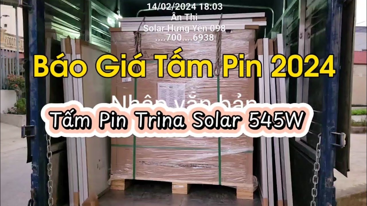 Chào Xuân 2024, Tấm pin Trina solar 545w mono - YouTube