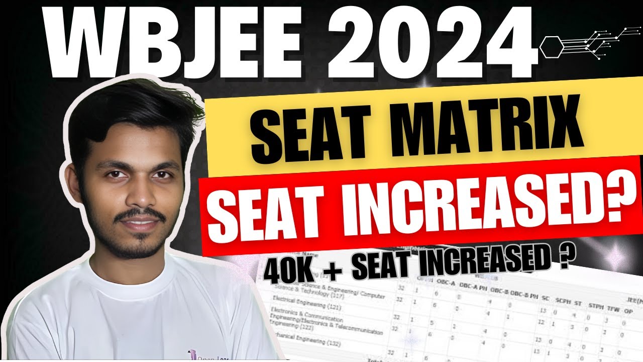 WBJEE 2024 Seat Matrix | 40 k + seat increased | new seat matrix ...