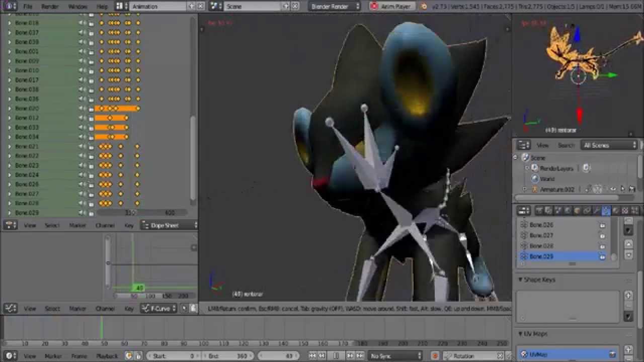 Blender Running Animation (Luxray) soo much time put into this ;3 - YouTube