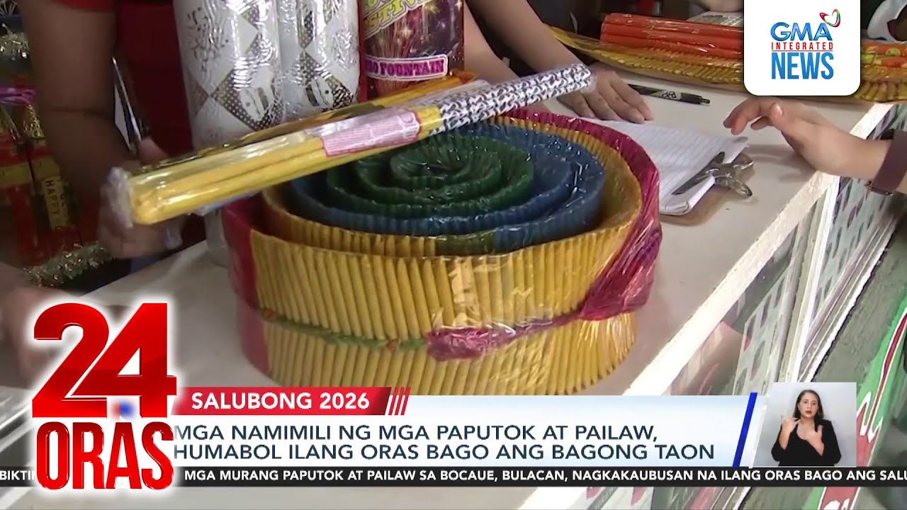 Mga namimili ng mga paputok at pailaw, humabol ilang oras bago ang ...