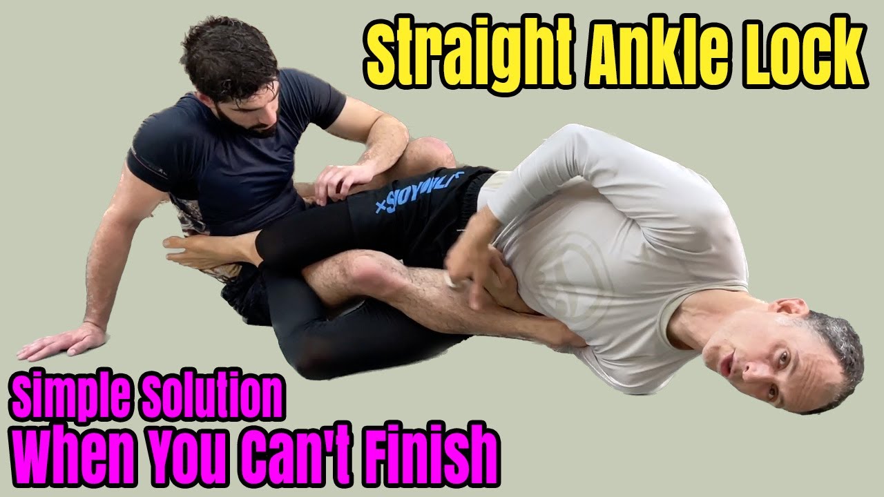 Your Straight Ankle Lock: Simple Solution When You Can't Finish (BJJ ...