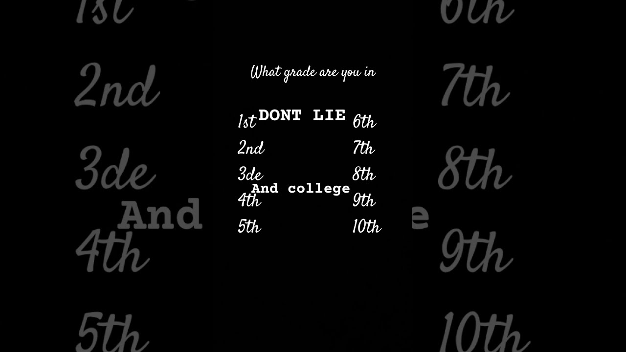 What Grade Are You In YouTube What Grade Are You In YouTube