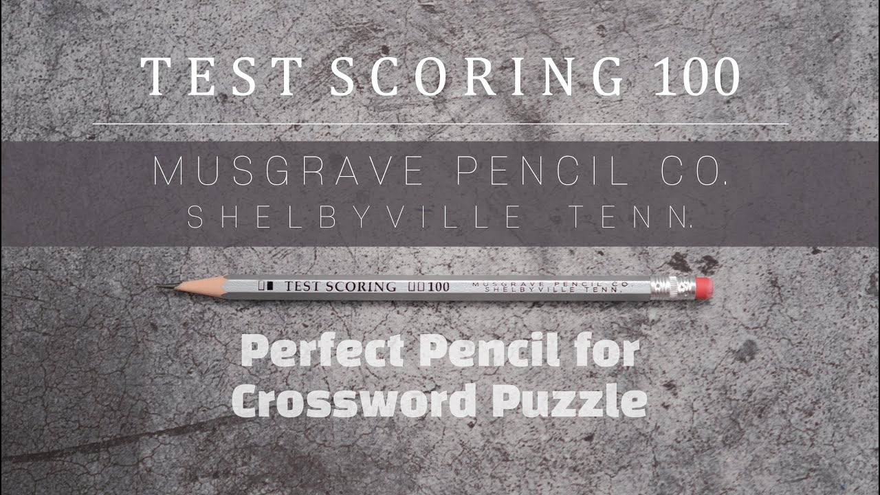 Musgrave Pencil - Perfect pencil for CROSSWORD PUZZLE, for CARPENTER ...