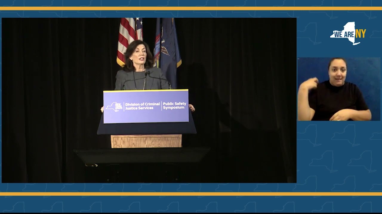 Governor Hochul Delivers Remarks at the NYS DCJS Services Public Safety ...