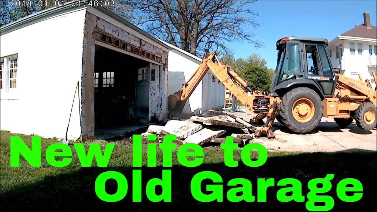 Garage remodel Time Lapse part 1| Old Garage Makeover - YouTube