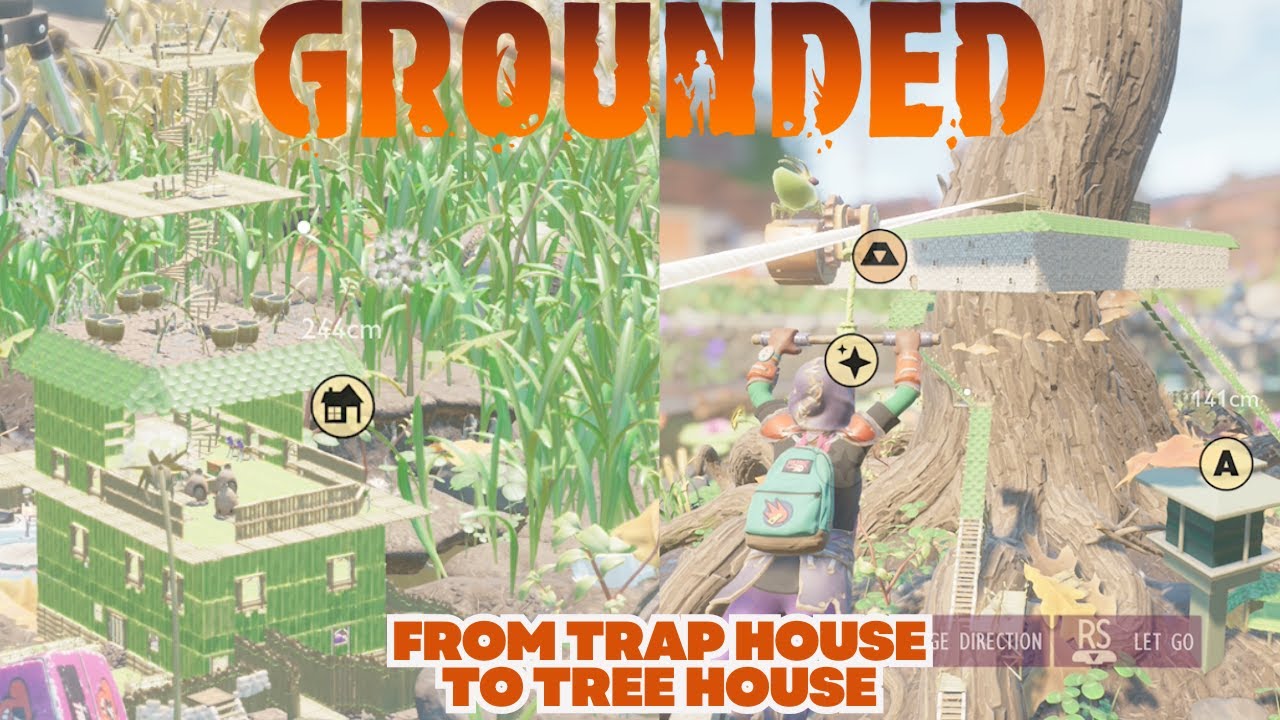 From Trap House to Tree House #grounded #survivalgame #basebuilding # ...