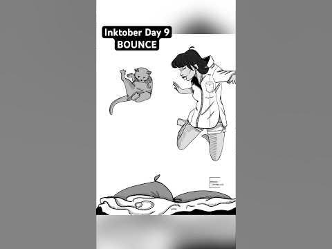 #inktober #inktober2023 Day 9 BOUNCE #art #drawing #artchallenge - YouTube
