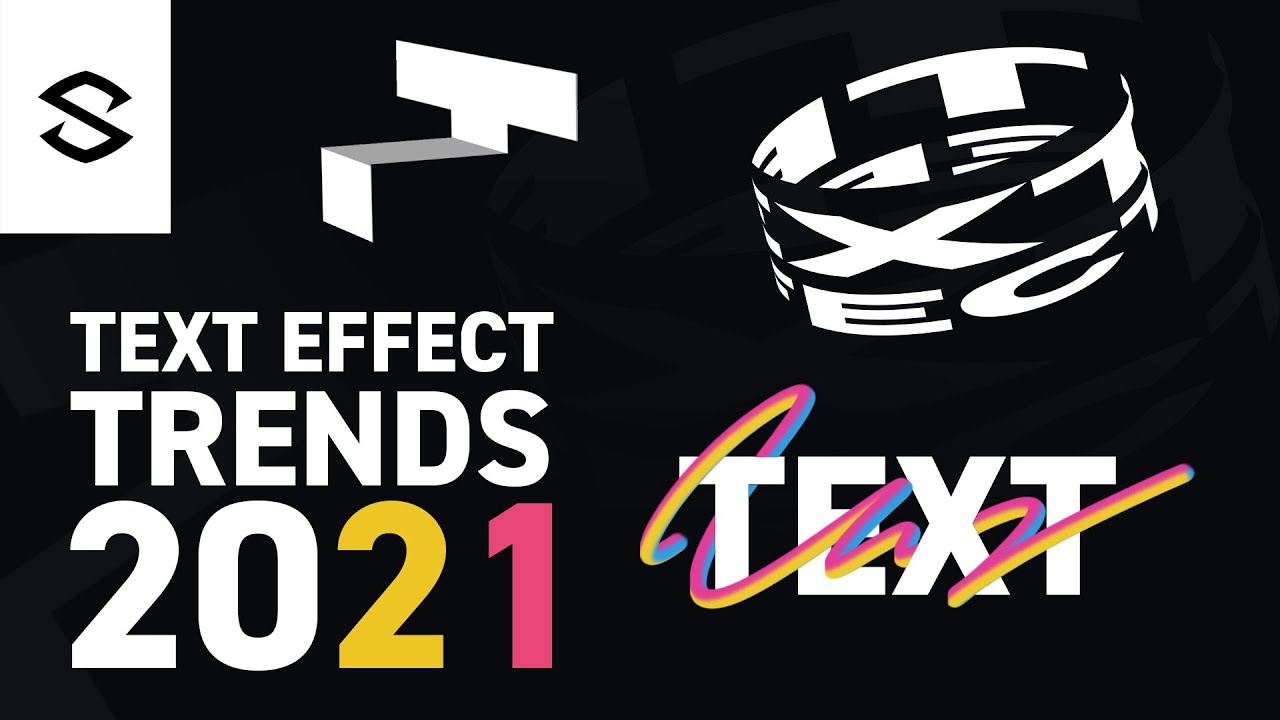2021 Text Effect Trends for Graphic Design - YouTube