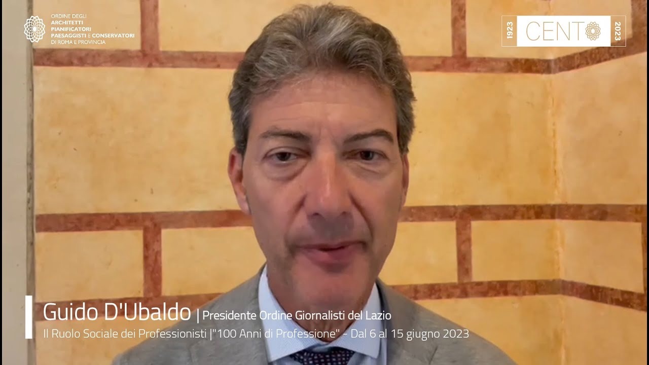 Guido D'Ubaldo | il ruolo sociale dei professionisti - YouTube