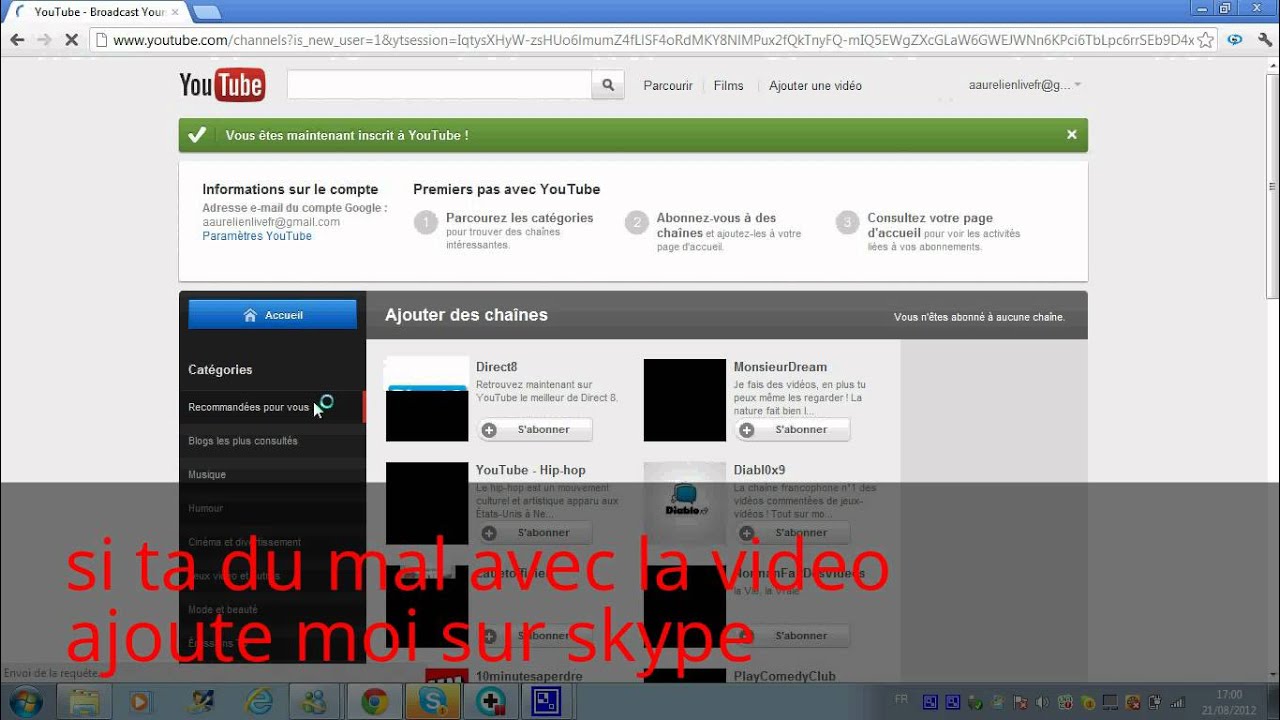 comment faire une chaine youtube - YouTube