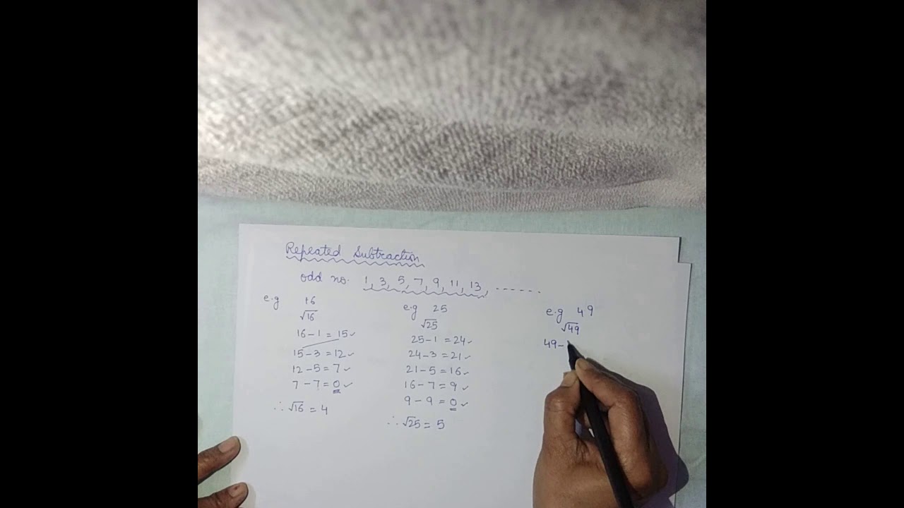 Square Root By Repeated Subtraction YouTube square-root-by-repeated-subtraction-youtube
