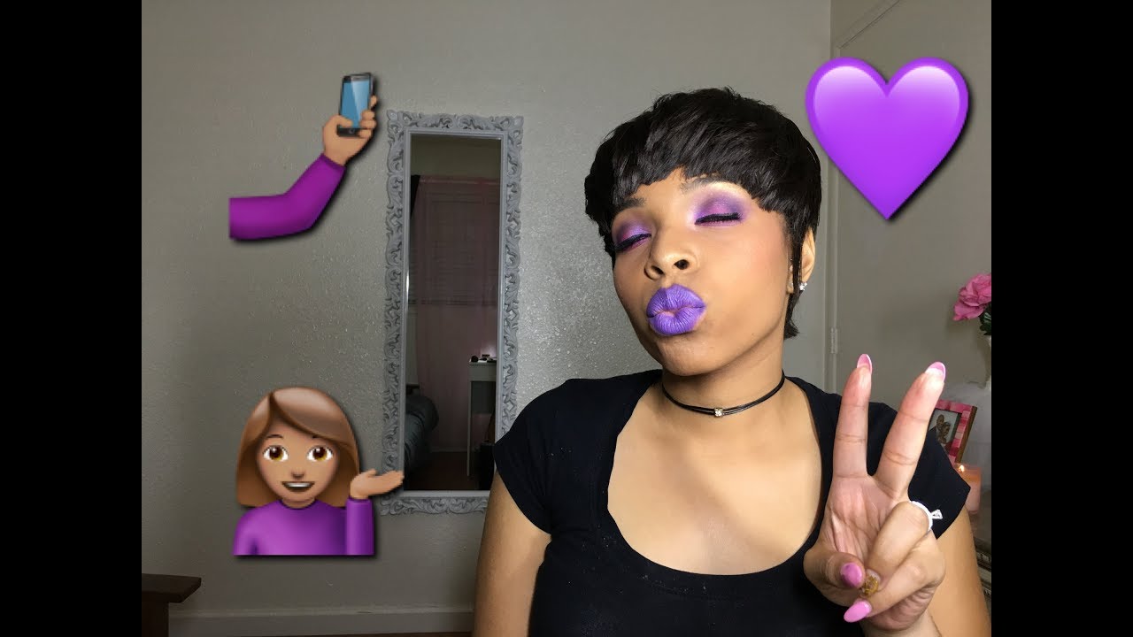 Simple Purple Eyeshadow Tutorial Youtube