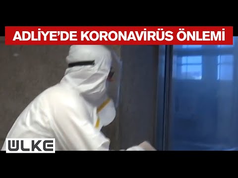 İstanbul Adliyesi'nde Koronavirüs Önlemleri