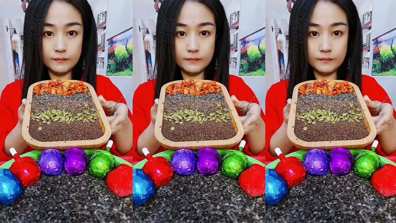 Delicious dry package of perilla flax seeds dried chili crispy pumpkin ...