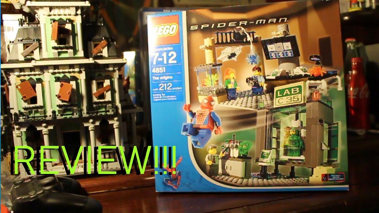 LEGO REVIEW - SPIDER-MAN 1 SET 4851 "Origins" - YouTube