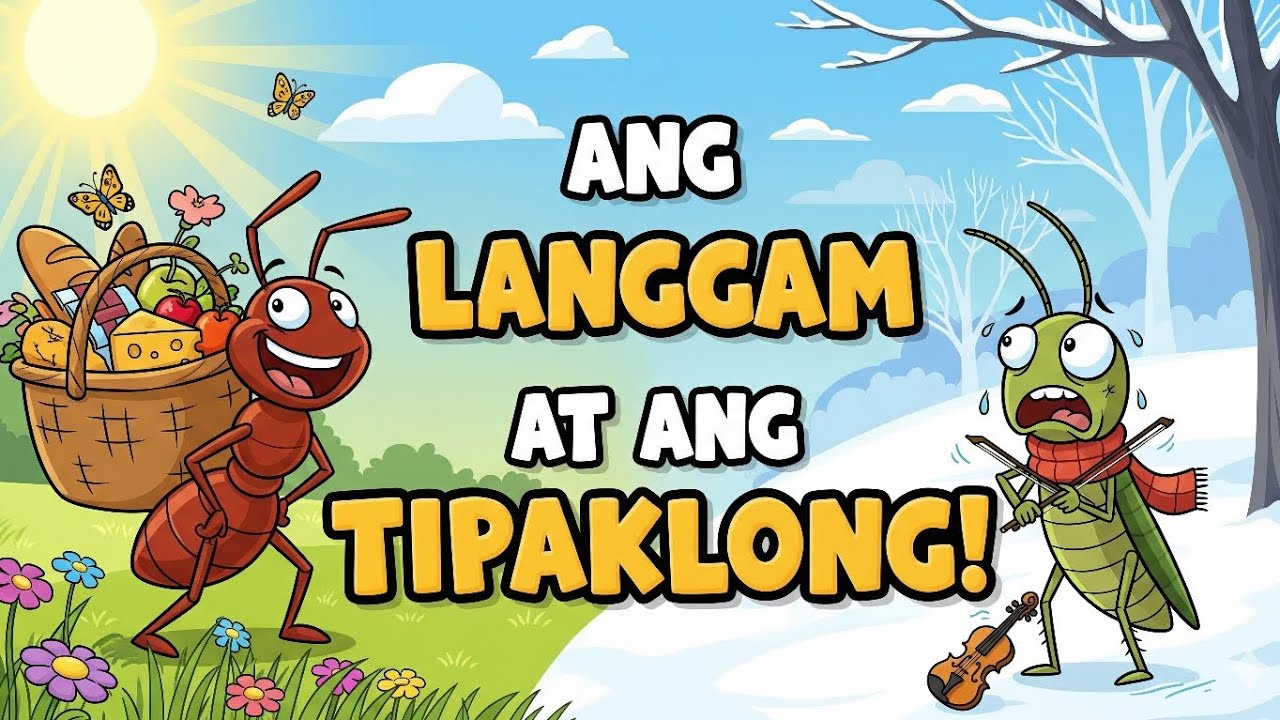 Ang Langgam at ang Tipaklong | Kwentong Pambata Tagalog | Filipino ...