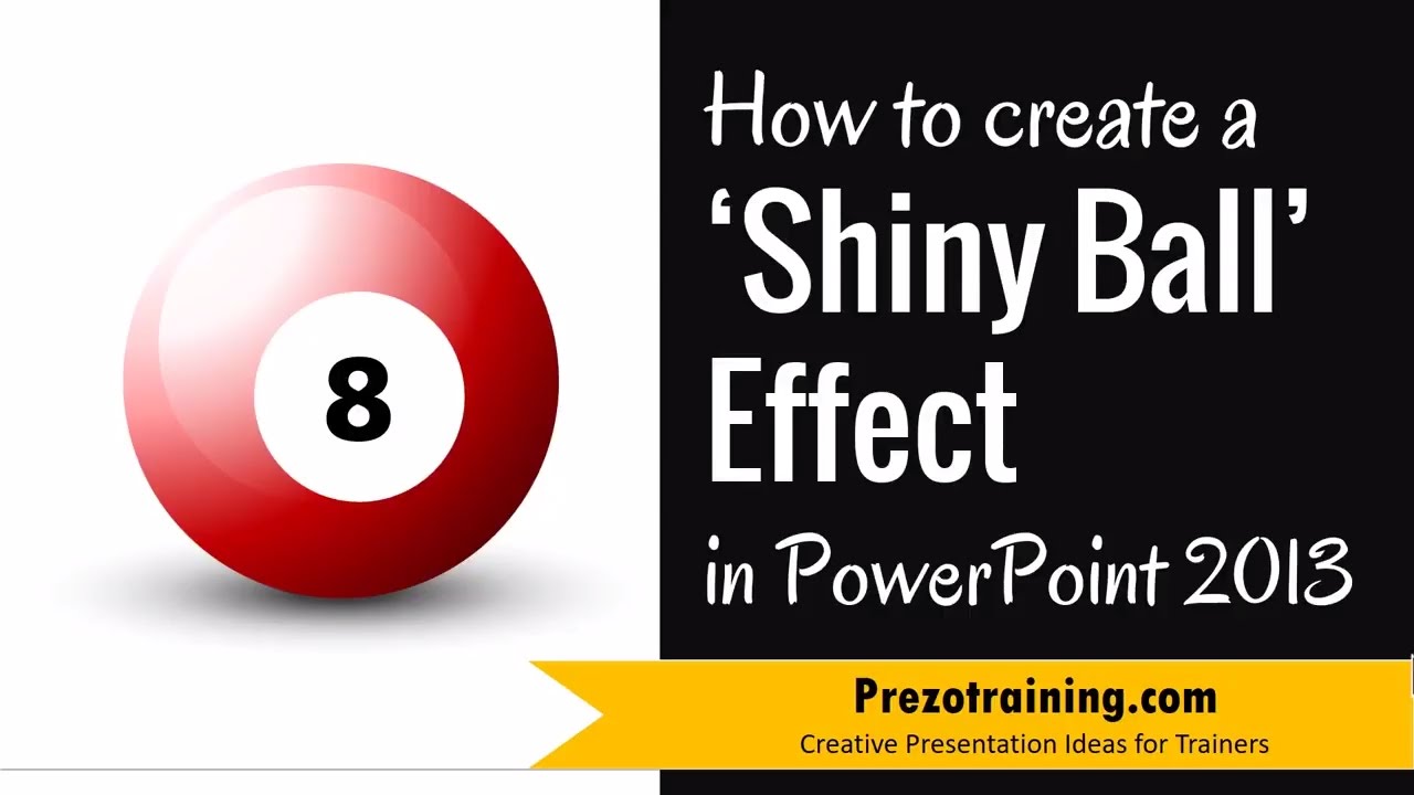 How to create a Shiny Ball Effect in PowerPoint 2013 - YouTube