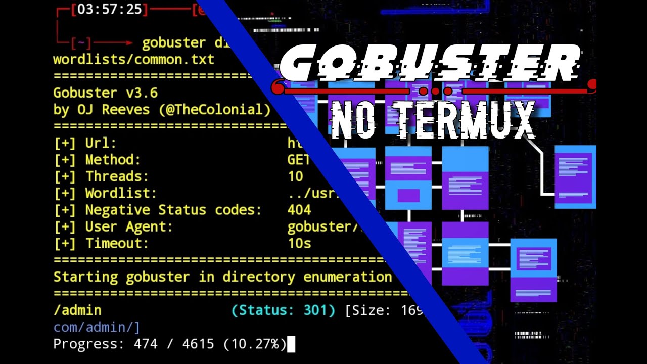 Instalação do Gobuster no termux #termux - YouTube