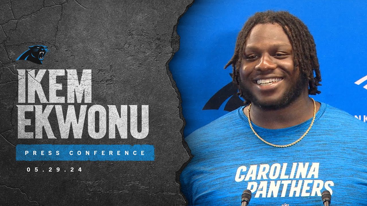 Ikem Ekwonu talks excitement for offensive line - YouTube