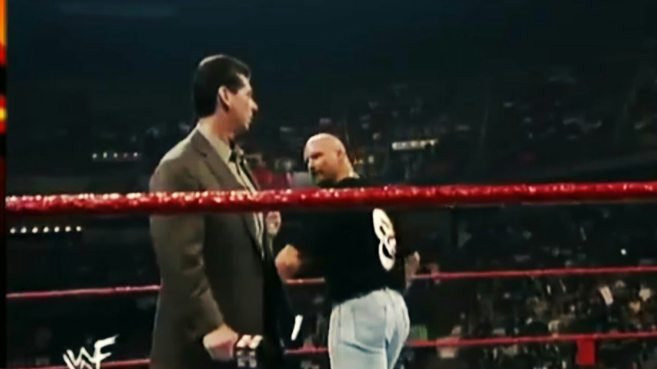 Stone Cold Steve Austin , Triple H, Vinci MacMahon segment - YouTube