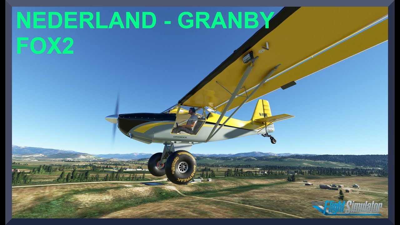 Nederland (-) to Granby (KGNB) | Kitfox FOX2 | MSFS - YouTube