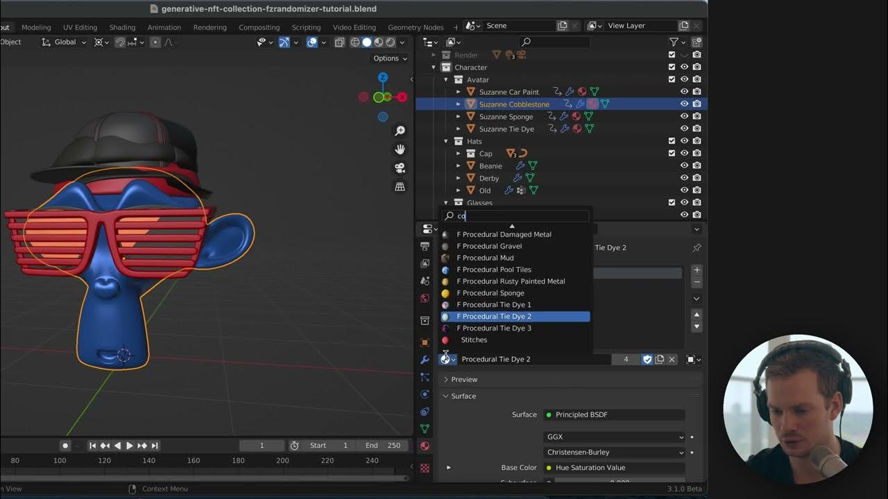 Blender Tutorial Generative 3d Nft Collections With Fzrandomizer B3d Youtube