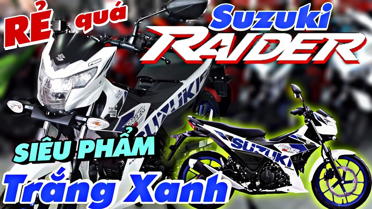 Cận cảnh Suzuki Raider R150 Fi 2020 | Siêu phẩm TRẮNG XANH | Cập nhật ...