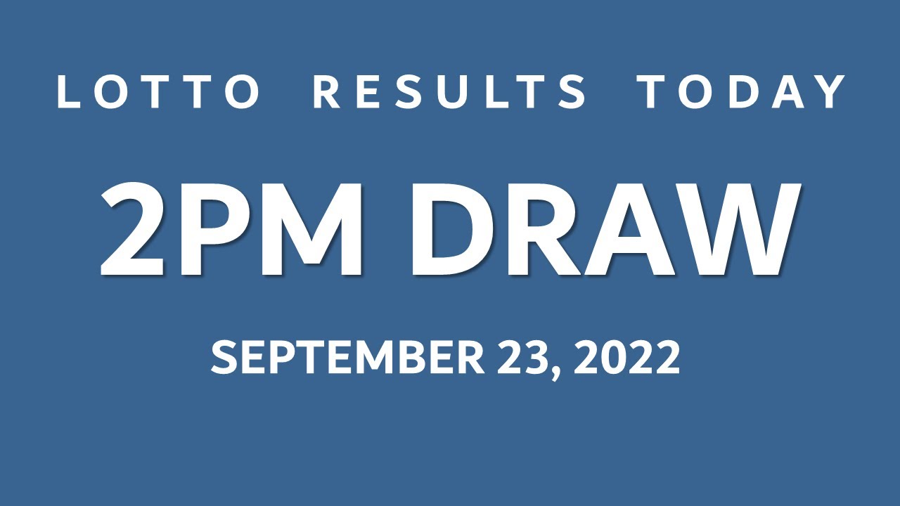 PCSO EZ2 3D Lotto Swertres Result Today 2PM September 23, 2022 2D Draw ...