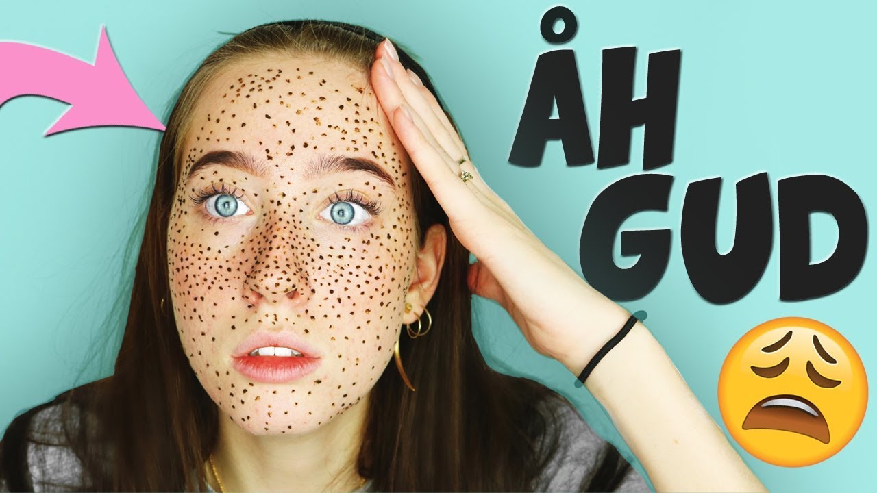 JEG PRØVEDE AT LAVE PERMANENTE FREGNER - YouTube