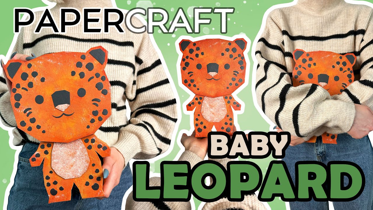 BABY LEOPARD | Papercraft | DIY - YouTube