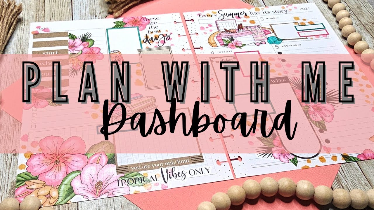 Plan With Me | Dashboard | June 3-9 | Shopping Your Stash - YouTube