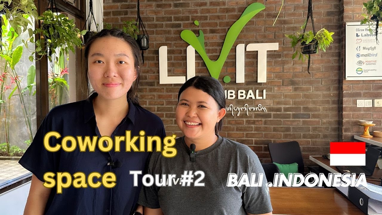 Coworking space day tour and interview at Livit Hub, Bali - YouTube