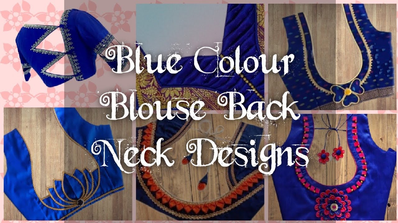 All Blue 🔵 Colour Blouse Back Neck Designs Collection@pritynvlogs - YouTube