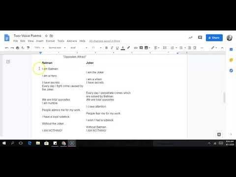 Two-Voice Poems - Quick How-To - YouTube